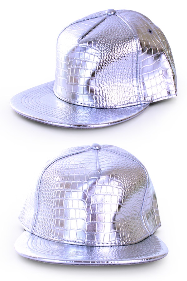Baseball cap rapper zilver per 6 stuks | Feestwinkel Party-Time
