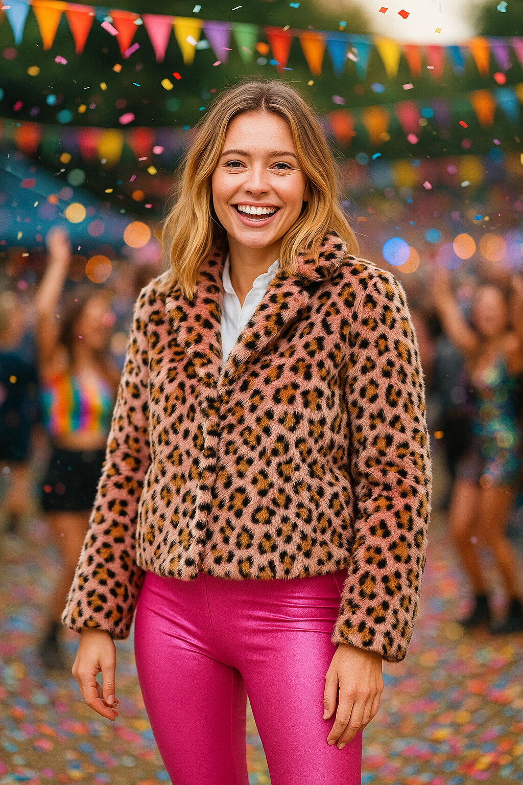 Pink panter bontjas-dames | Feestwinkel Party-Time